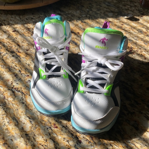 And1 | Shoes | And Kids White And Green Sneakers | Poshmark